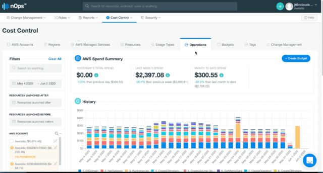 nOps | AWS Networking Data Transfer Costs by Operation