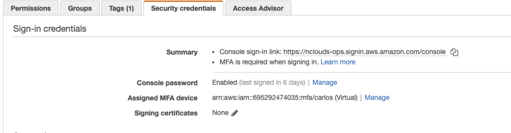 MFA for IAM users with Console Sign-in | nOps
