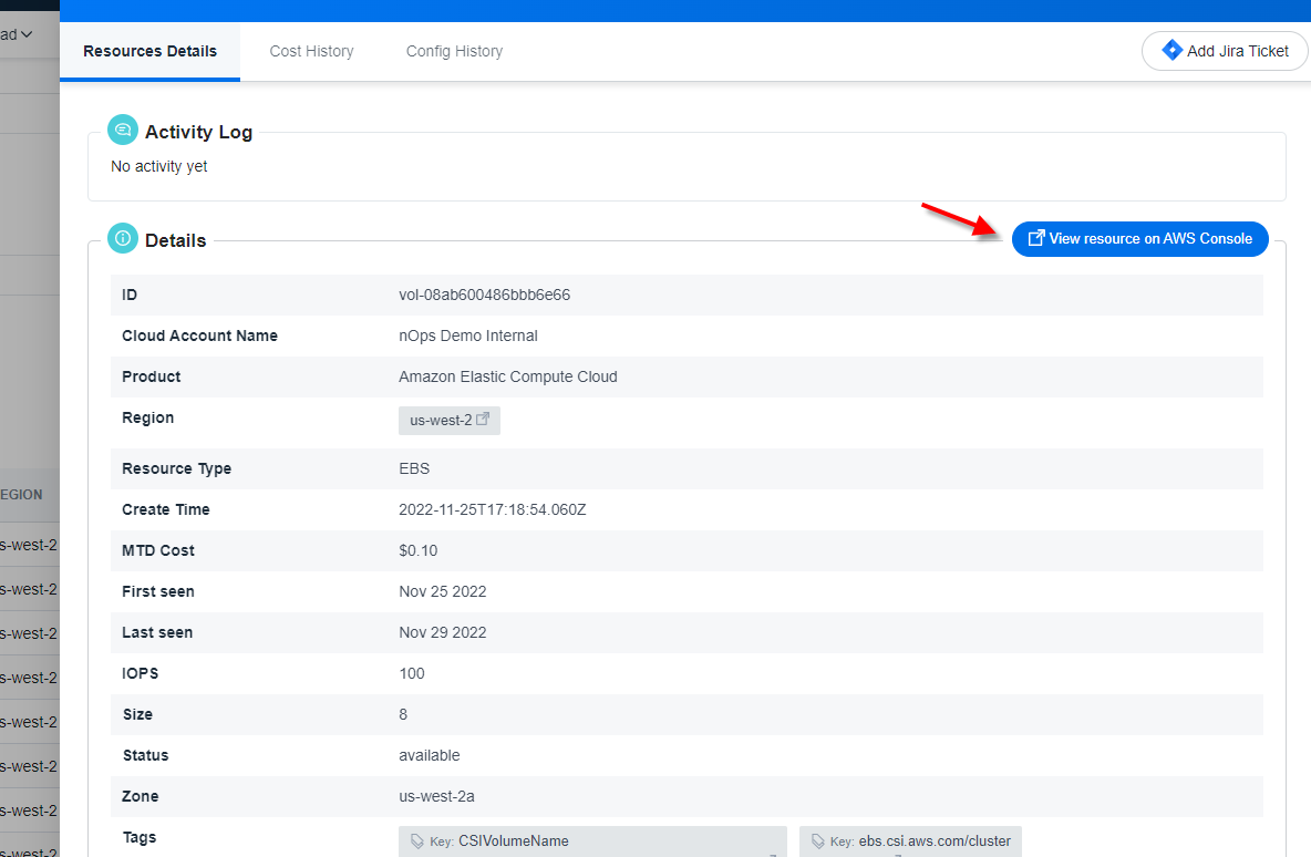 Monitoring Unattached EBS Volumes to follow best practices of FinOps | nOps