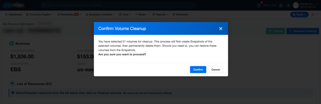 Introducing EBS Volume Cleanup | nOps