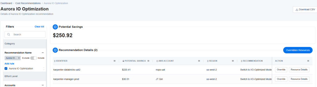Introducing Aurora I/O Optimization Recommendations | nOps